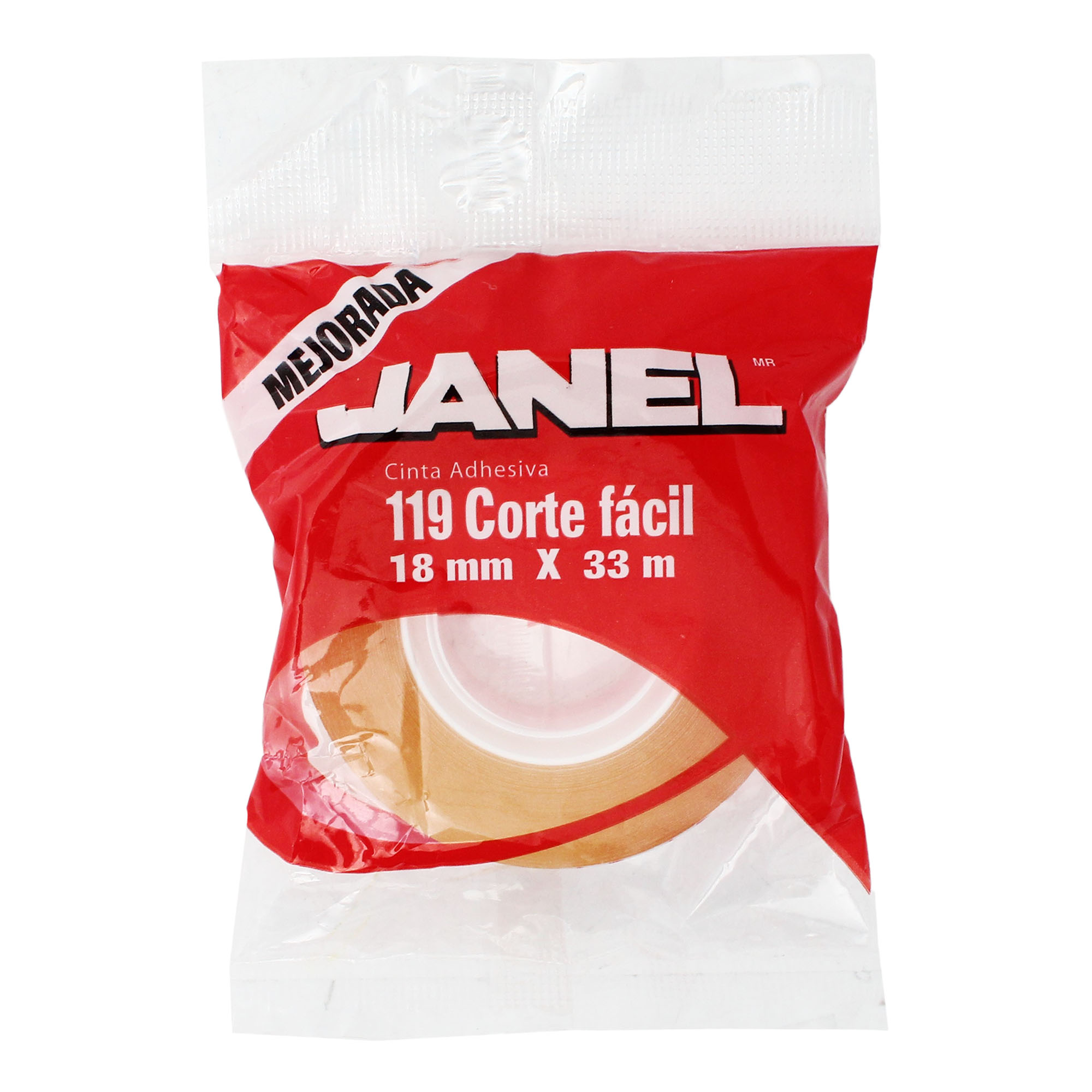 Cinta Adhesiva Corte Fácil 18mm x 33m Janel | DelSol