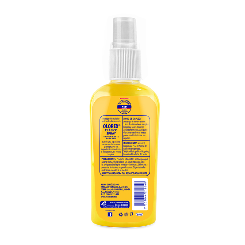 Spray Desodorante para Pies Olorex con Triclosán 160 ml | DelSol