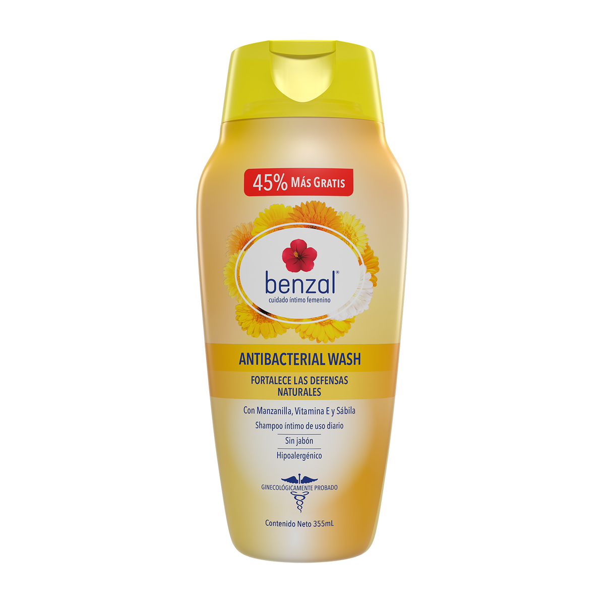 Shampoo Íntimo Benzal Antibacterial 355 ml | DelSol