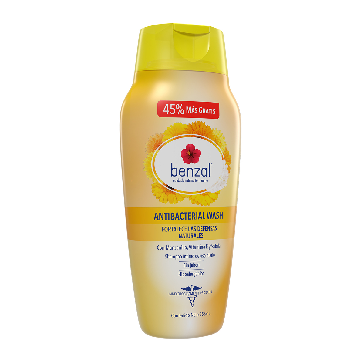 Shampoo Íntimo Benzal Antibacterial 355 ml | DelSol
