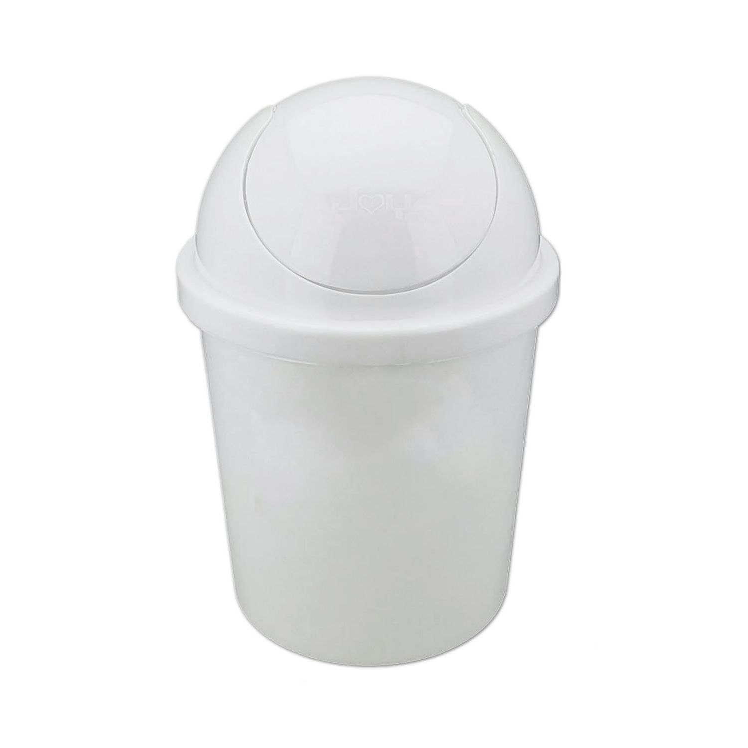 Bote Swing Redondo Joy con Tapa de Balancín Blanco 5 L | DelSol