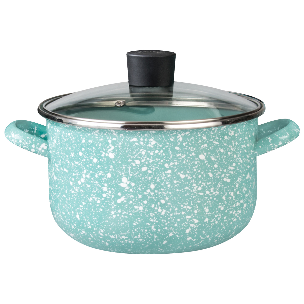 Olla Cinsa Granito con Tapa Verde Jade 20 cm | DelSol