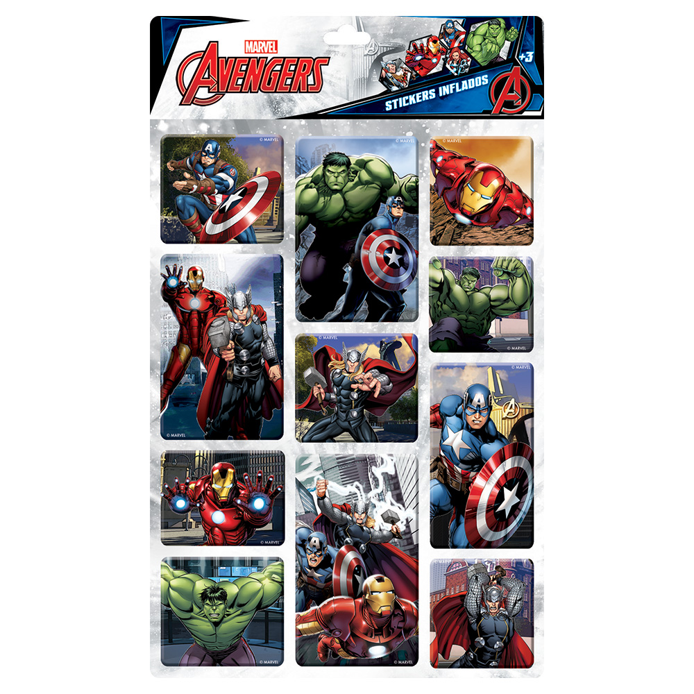 Stickers Inflados Upak Marvel Avengers | DelSol