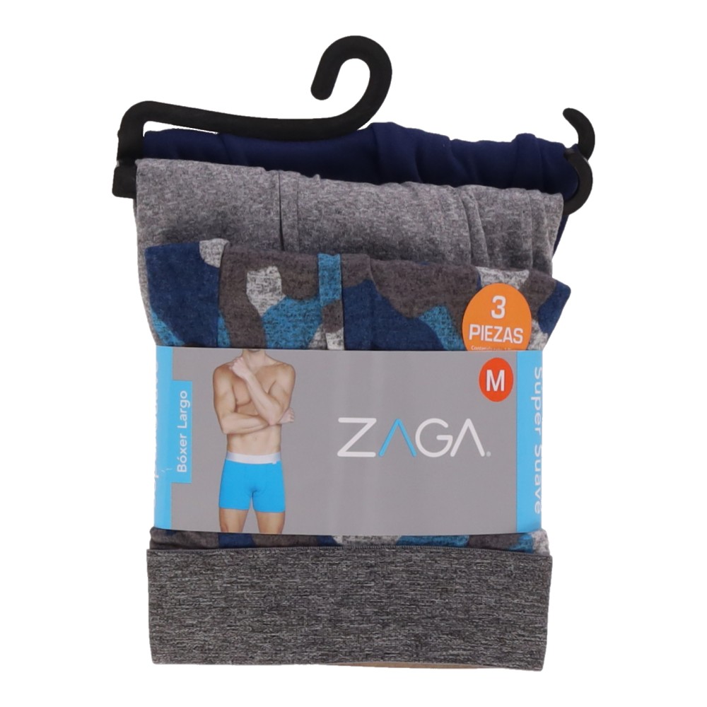 3 Pack Boxers Zaga Hombre Largo | DelSol