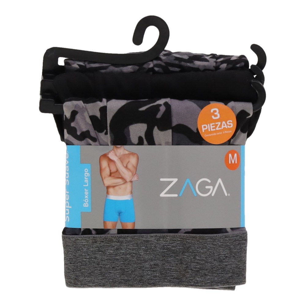 3 Pack Boxers Zaga Hombre Con Diferentes Diseños | DelSol