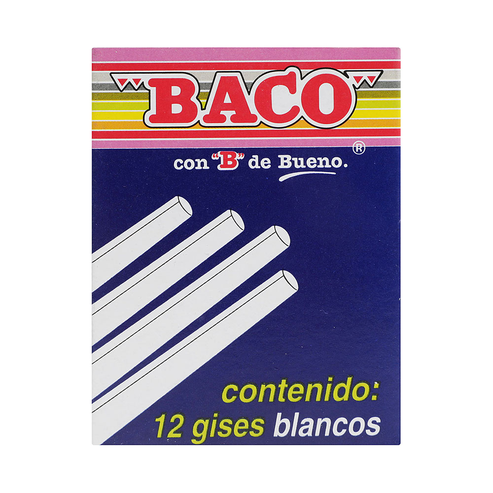 Gis Moldeado Blanco C/12 Piezas | DelSol