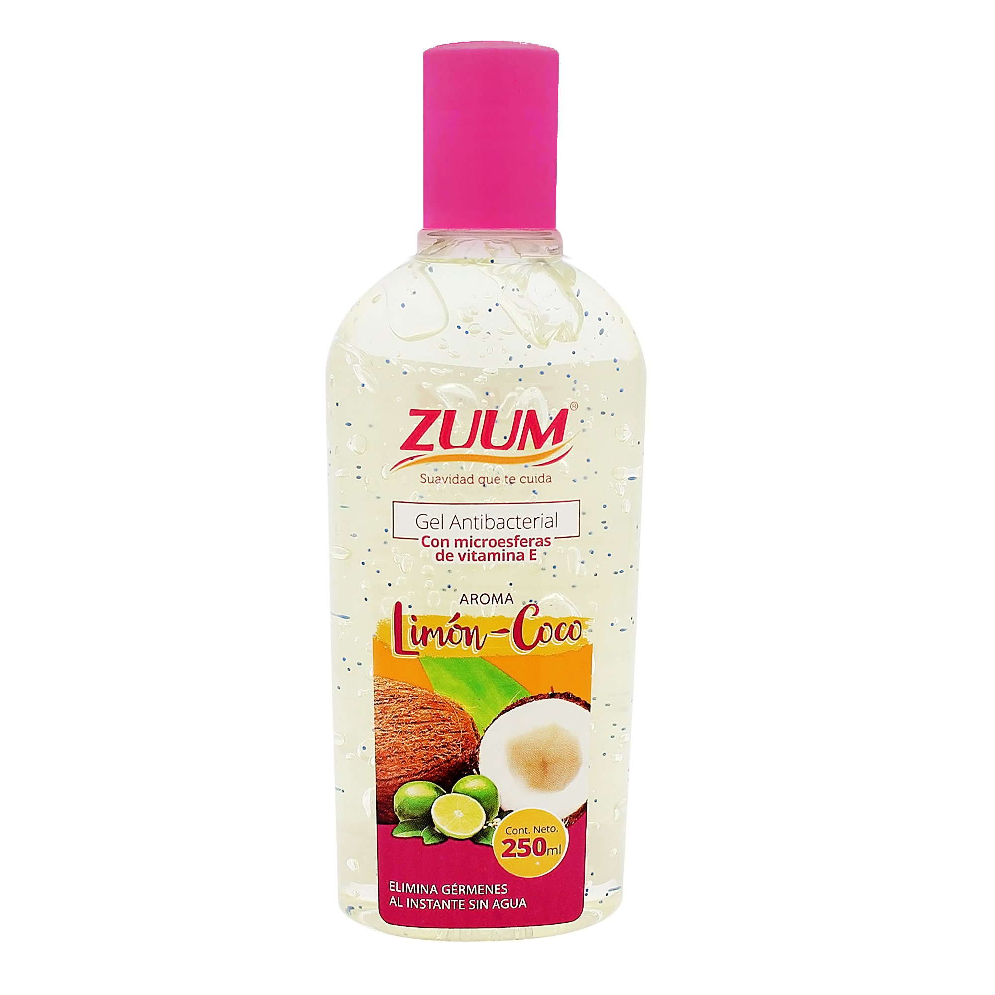 Gel Antibacterial Zuum Limón y Coco 250 ml | DelSol