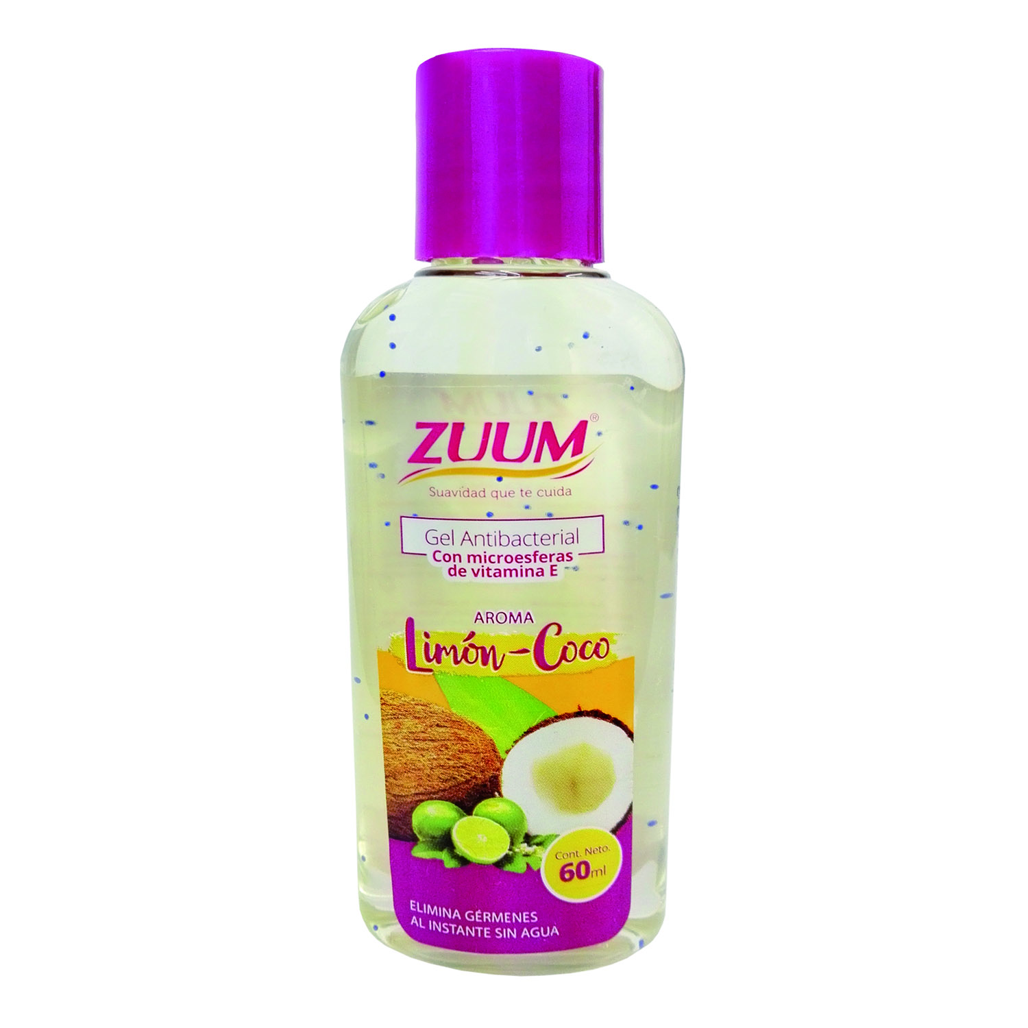 Gel Antibacterial Zuum Limón-Coco 60 ml | DelSol