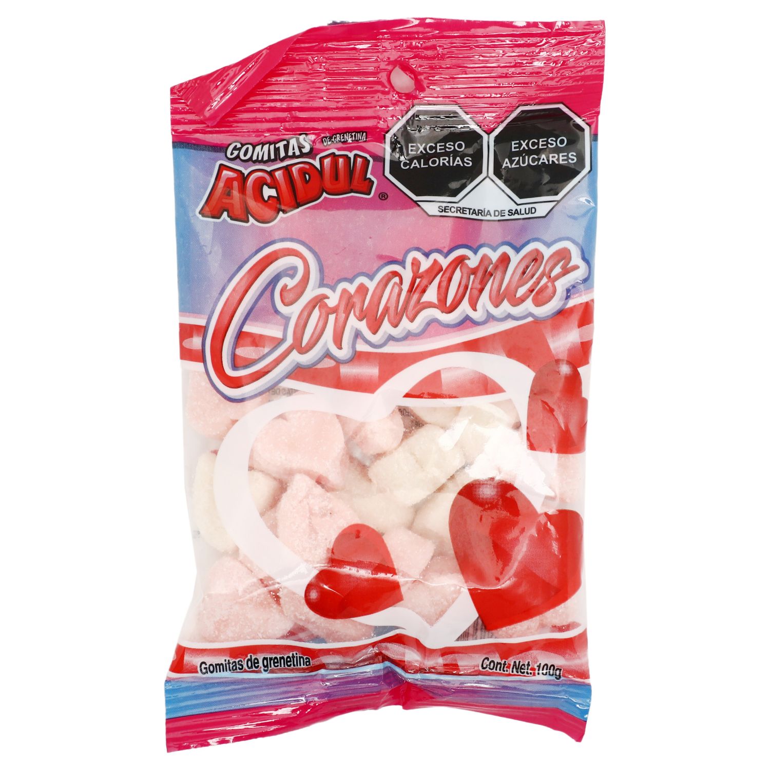 Gomitas Acidul Corazones 100 Gramos | DelSol