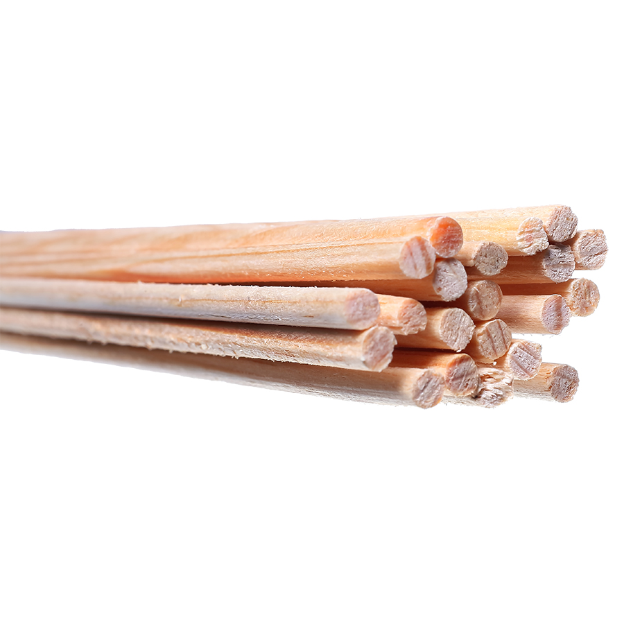 Palitos de Madera Cilíndricos Barrilito 25 Piezas | DelSol