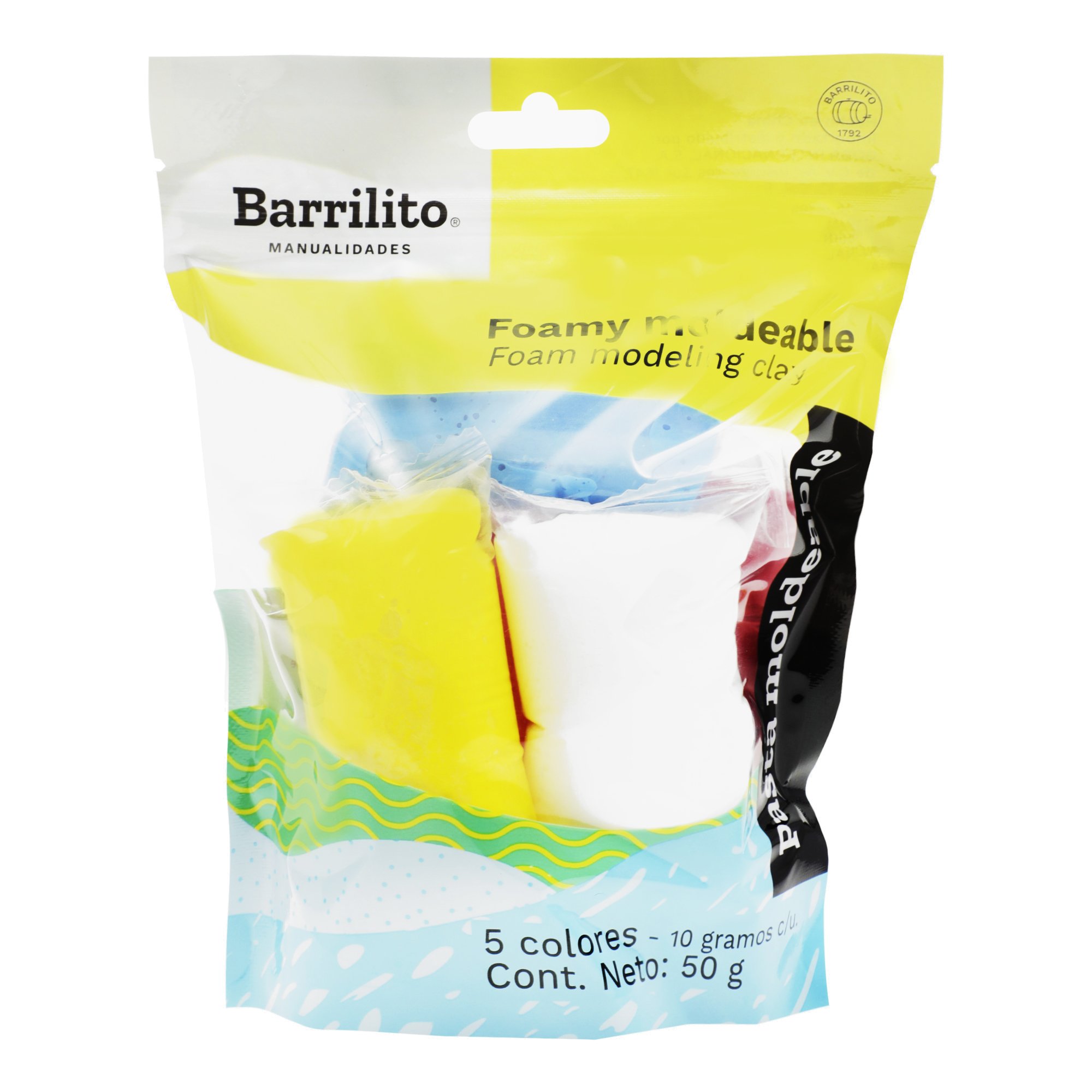 Foamy Moldeable Mix 5 Colores Barrilito | DelSol