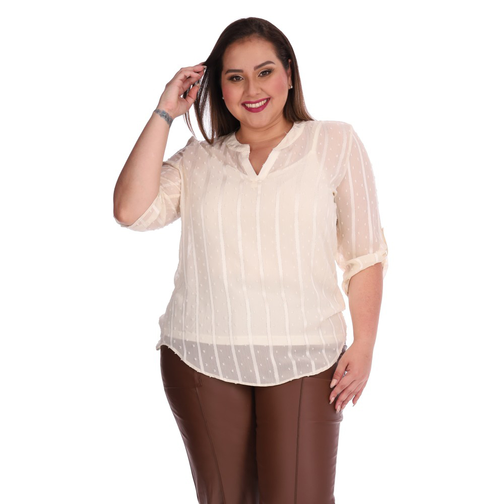 Blusa Mujer Con Diseño De Líneas | DelSol
