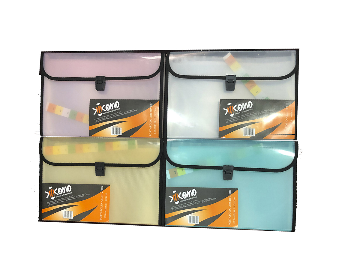 Folder Expandible Kikomo Tipo Portafolio Tamaño Oficio | DelSol