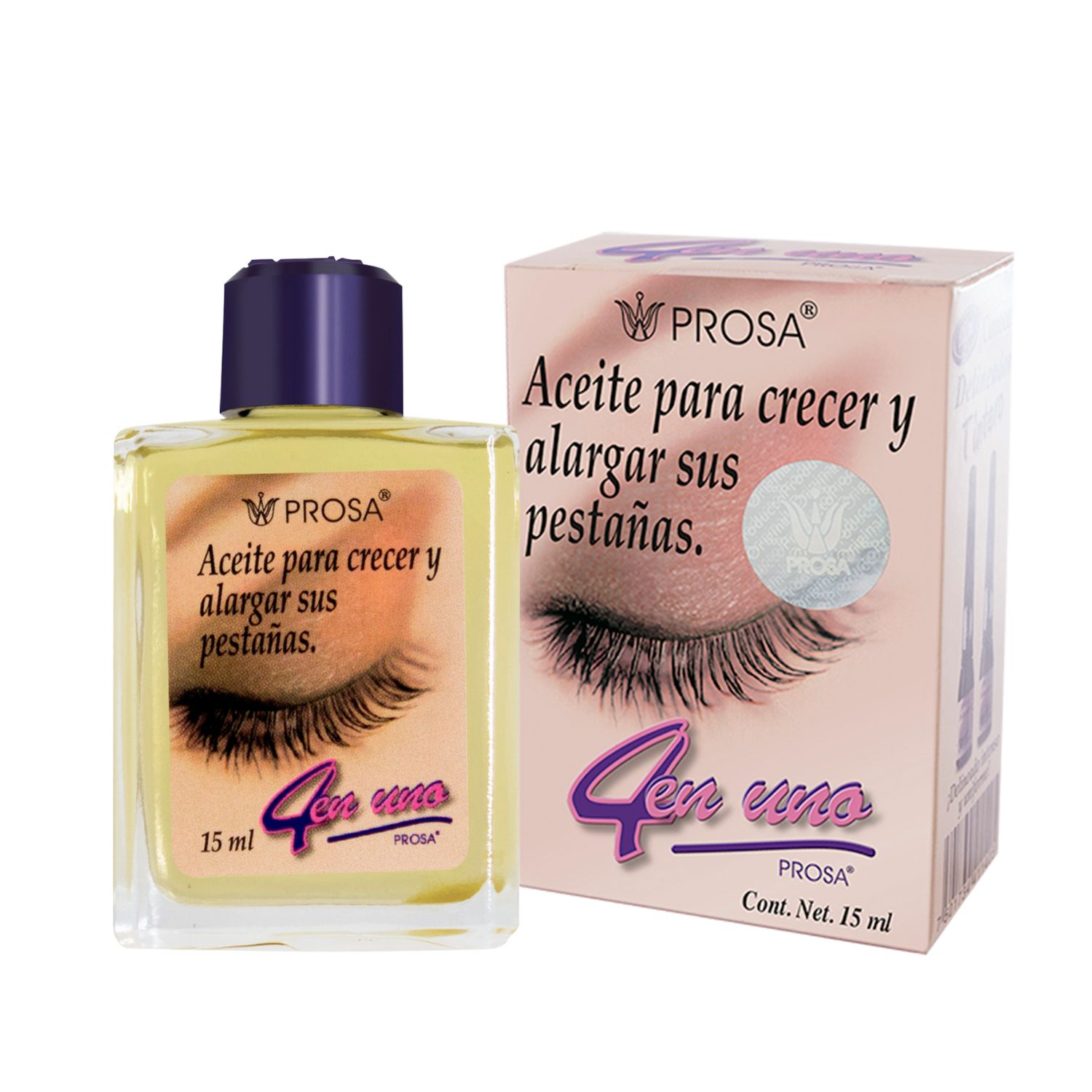 Aceite para Pestañas Prosa 4 en 1 15 ml | DelSol