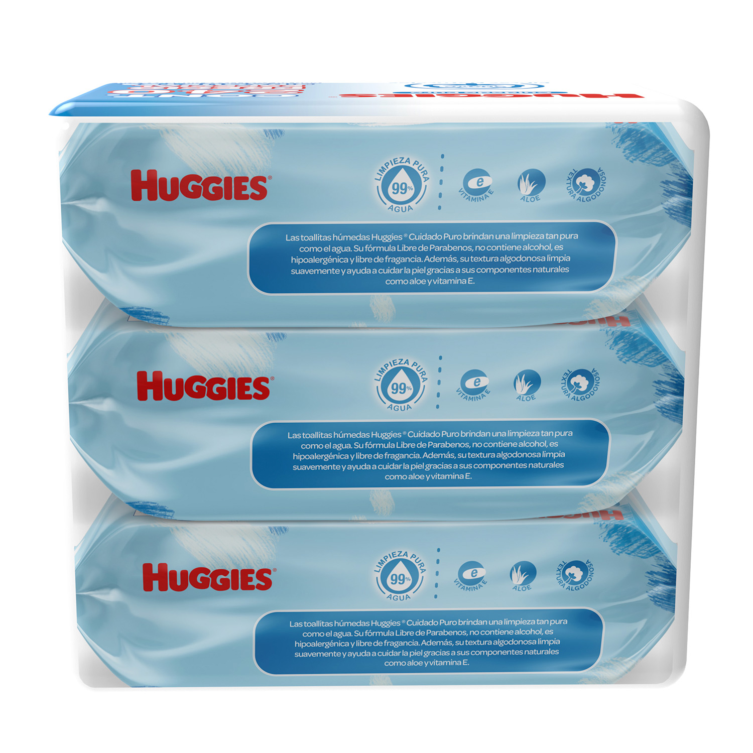 Toallitas Húmedas Bebé Huggies Cuidado Puro 240 Piezas | DelSol