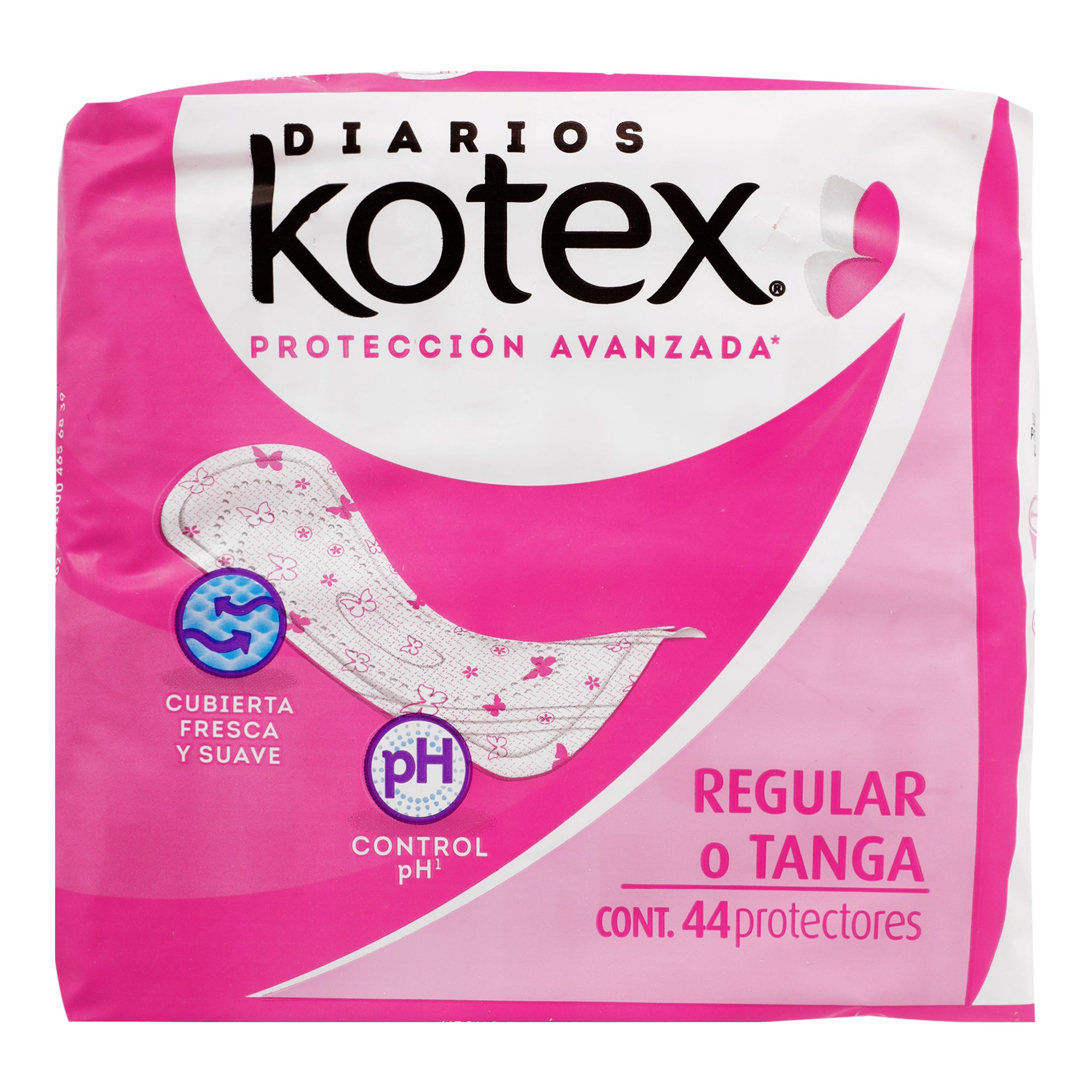Pantiprotectores Kotex Regular o Tanga 44 Piezas | DelSol