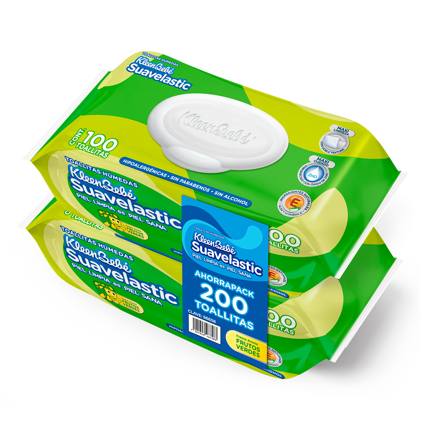 Toallitas Húmedas KleenBebé Suavelastic 200 Piezas | DelSol