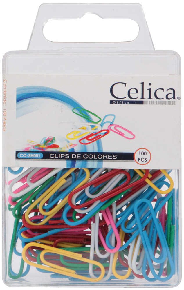 Clips de Colores Celica 28 mm 100 Piezas | DelSol