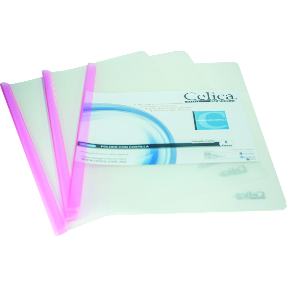 Folder de Costilla Celica Tamaño Carta Diferentes Colores | DelSol