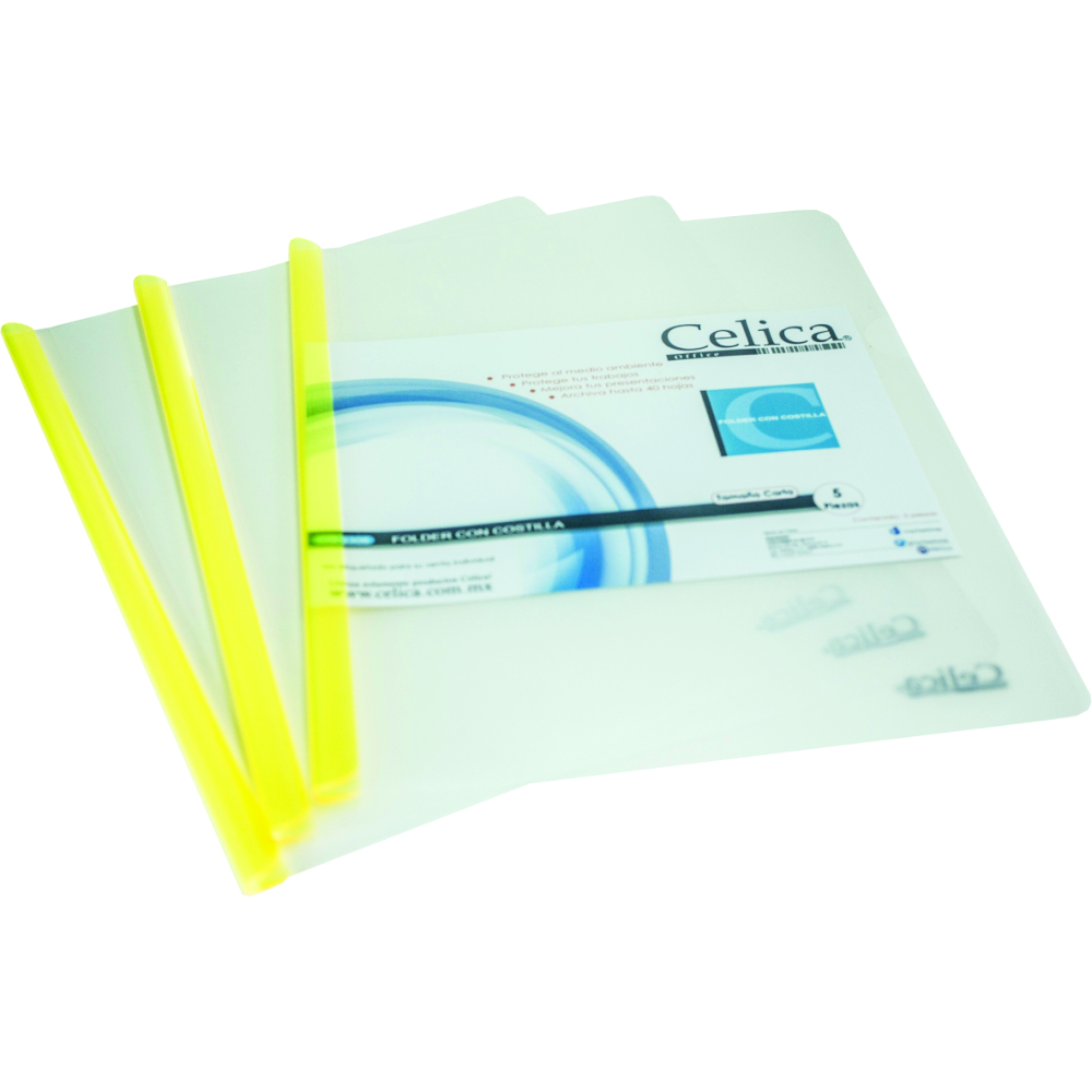 Folder de Costilla Celica Tamaño Carta Diferentes Colores | DelSol