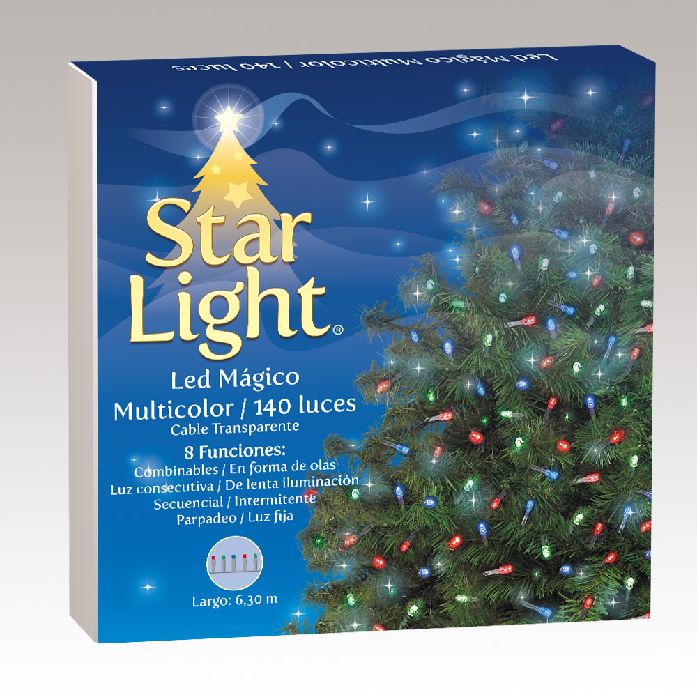 Serie Led Star Light Luz Multicolor 6.30 m | DelSol