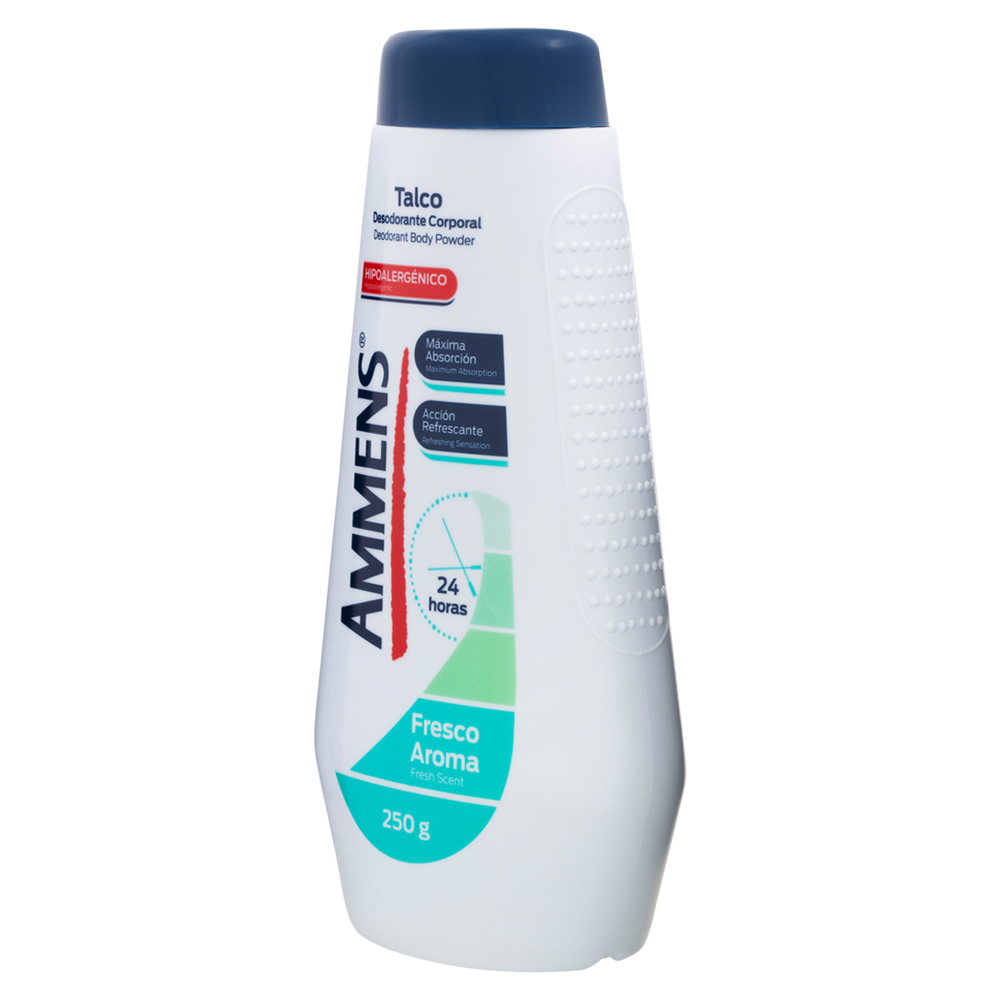 Talco Desodorante Corporal Ammens Fresco Aroma 250 g | DelSol