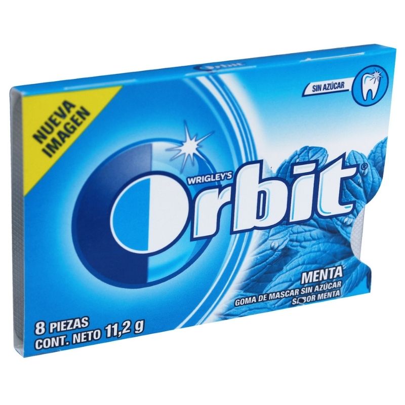 Goma de Mascar Orbit Menta 8 piezas | DelSol