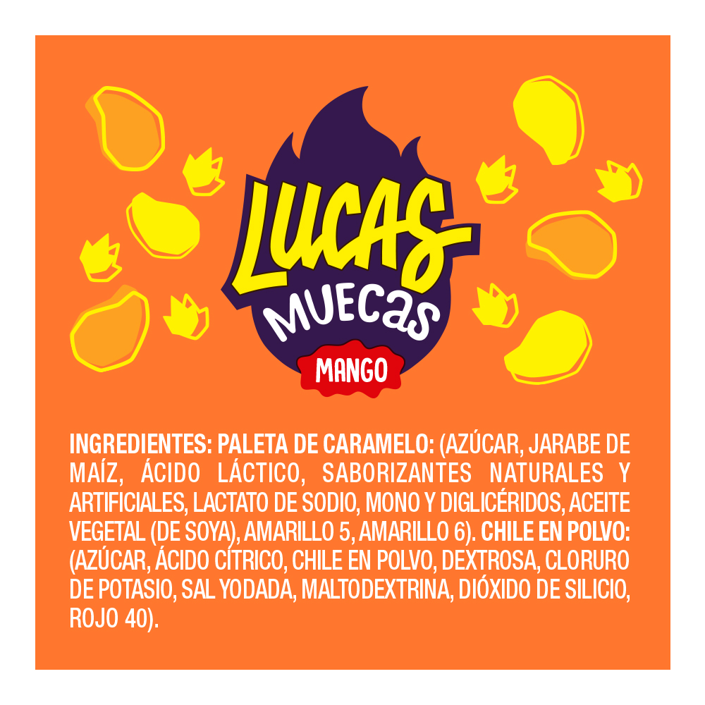 Paleta Lucas Muecas Mango 24 g | DelSol