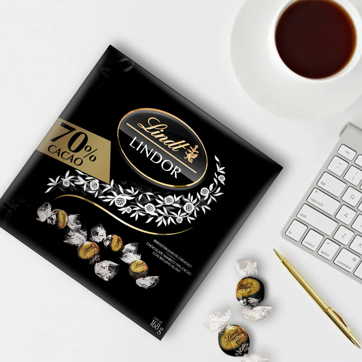 Chocolates Lindt Lindor Chocolate Amargo 168 g | DelSol