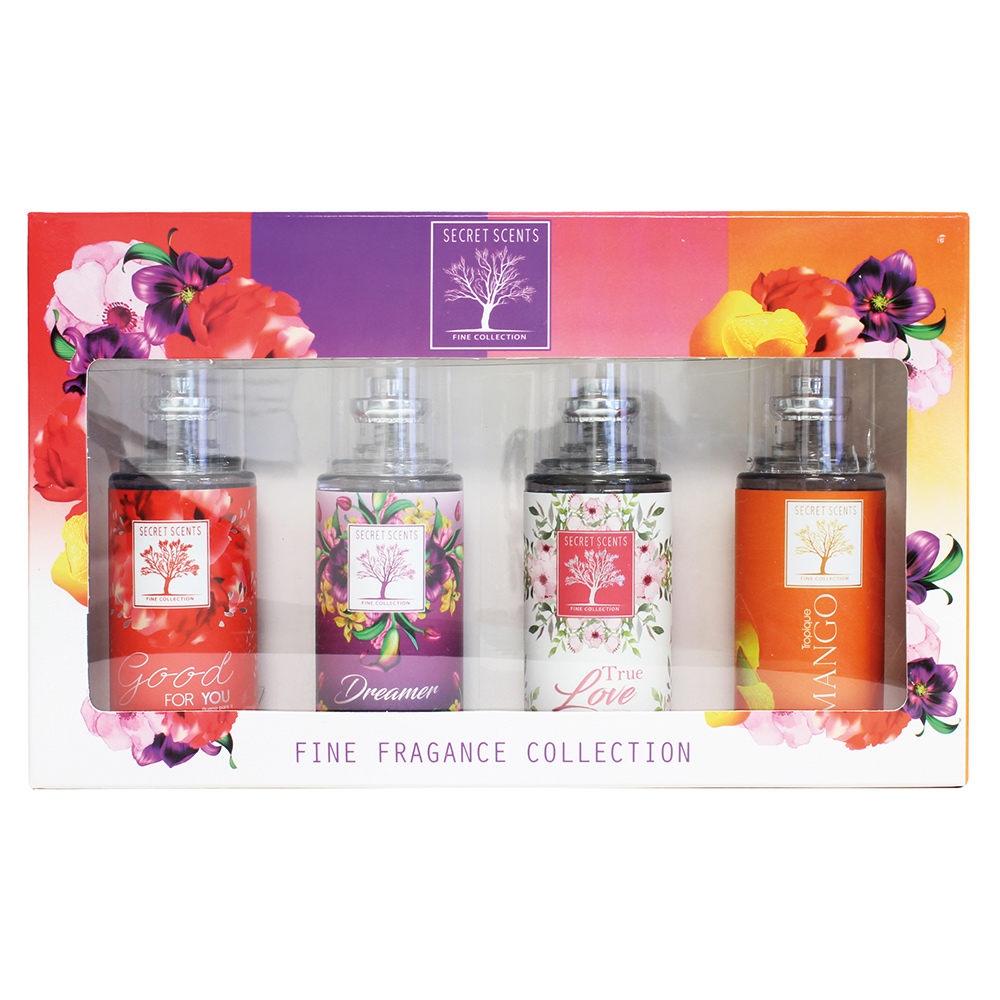 Kit de Fragancias Secret Scents 4 Piezas | DelSol