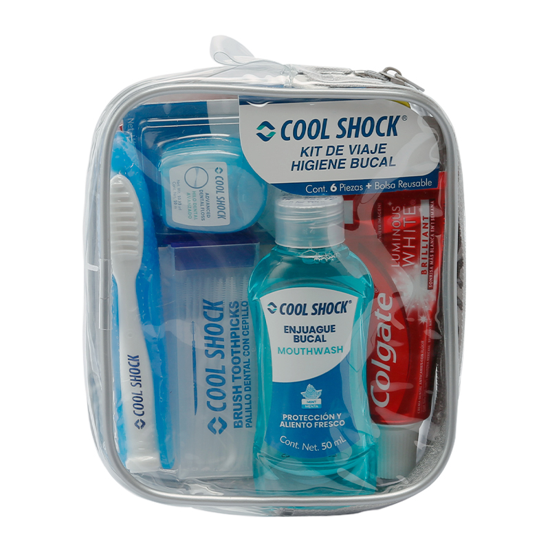 Kit de Viaje Cool Shock Higiene Bucal 6 Piezas | DelSol
