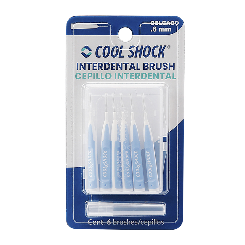 Cepillo Interdental Cool Shock Delgado 0.6 mm 6 Piezas | DelSol