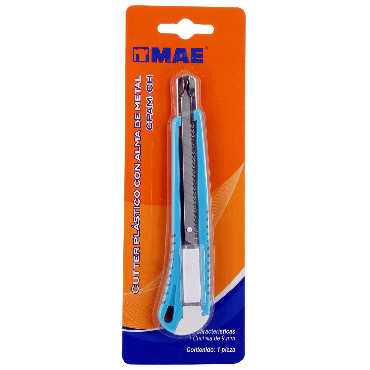 Cutter Chico Plástico Alma Metalica 9mm | DelSol