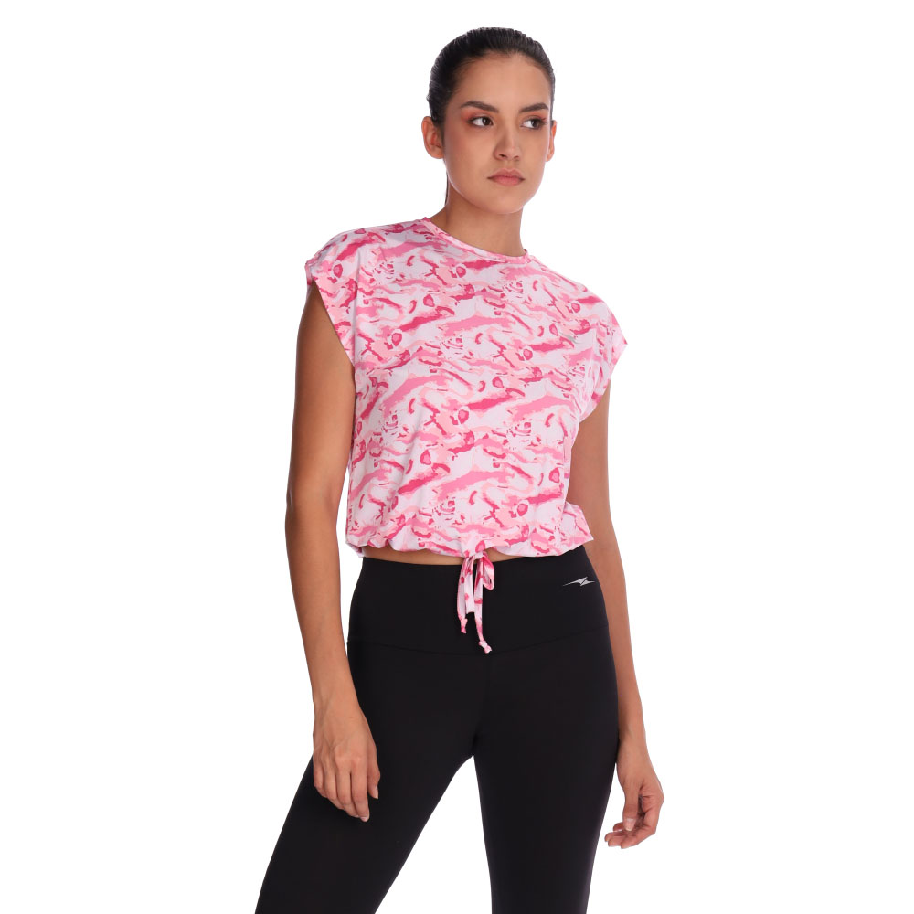 Playera Deportiva Nitro Sport Mujer Sin Mangas Full Print | DelSol