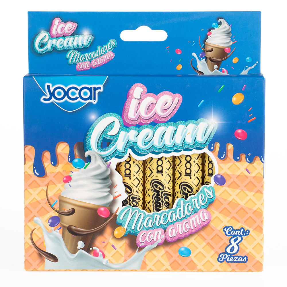 Marcadores Jocar Ice Cream con Aroma 8 Piezas | DelSol