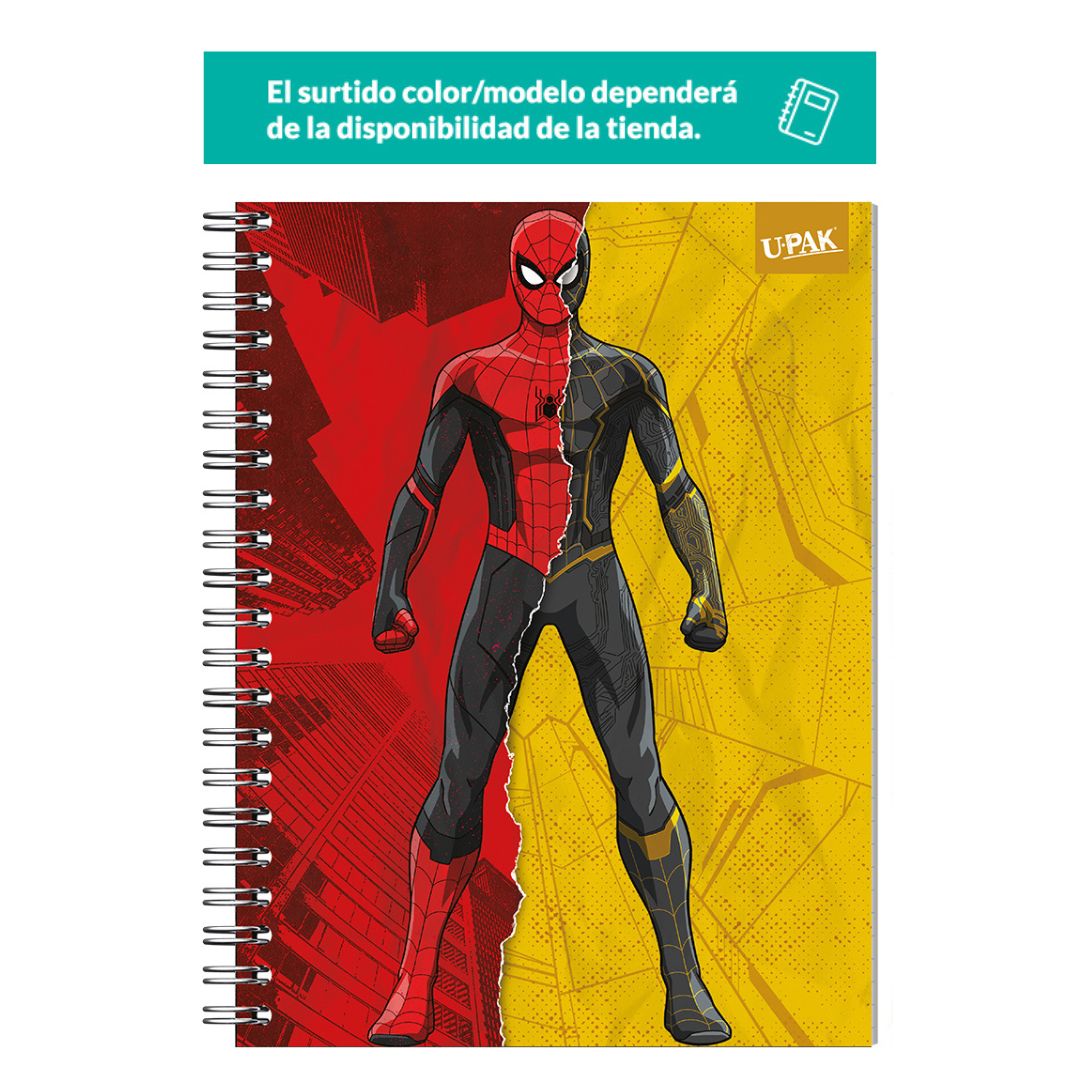 Cuaderno Profesional U-Pak Combate Spider-Man Raya 90 Hojas | DelSol