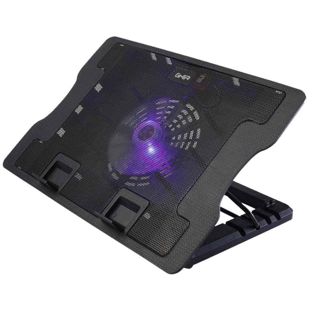 Base con Ventilador para Laptop Ghia Altura Ajustable | DelSol
