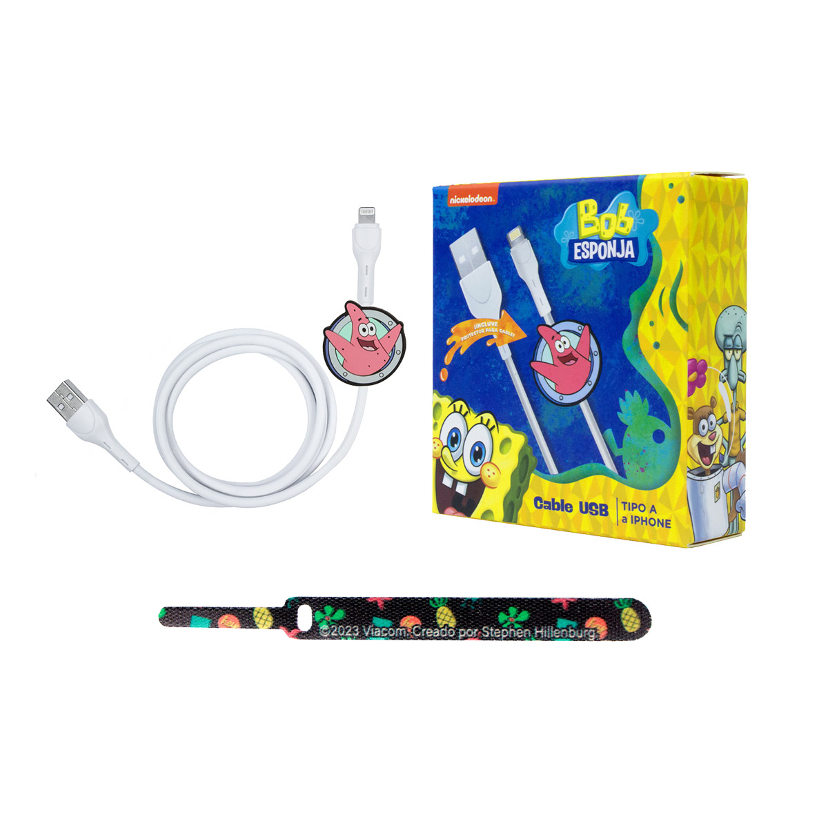 Cable USB a Lightning Geek Industry Bob Esponja Patricio Estrella ...