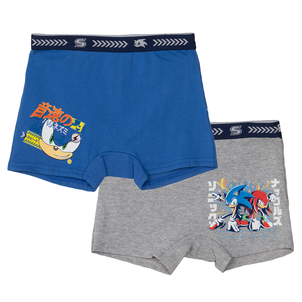 Pack De Boxer Sonic Niño Estampado Frontal | DelSol