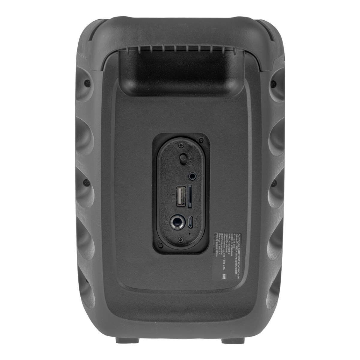 Bafle Recargable Kaiser 4 Pulgadas Bluetooth Luz KSW 7004 | DelSol