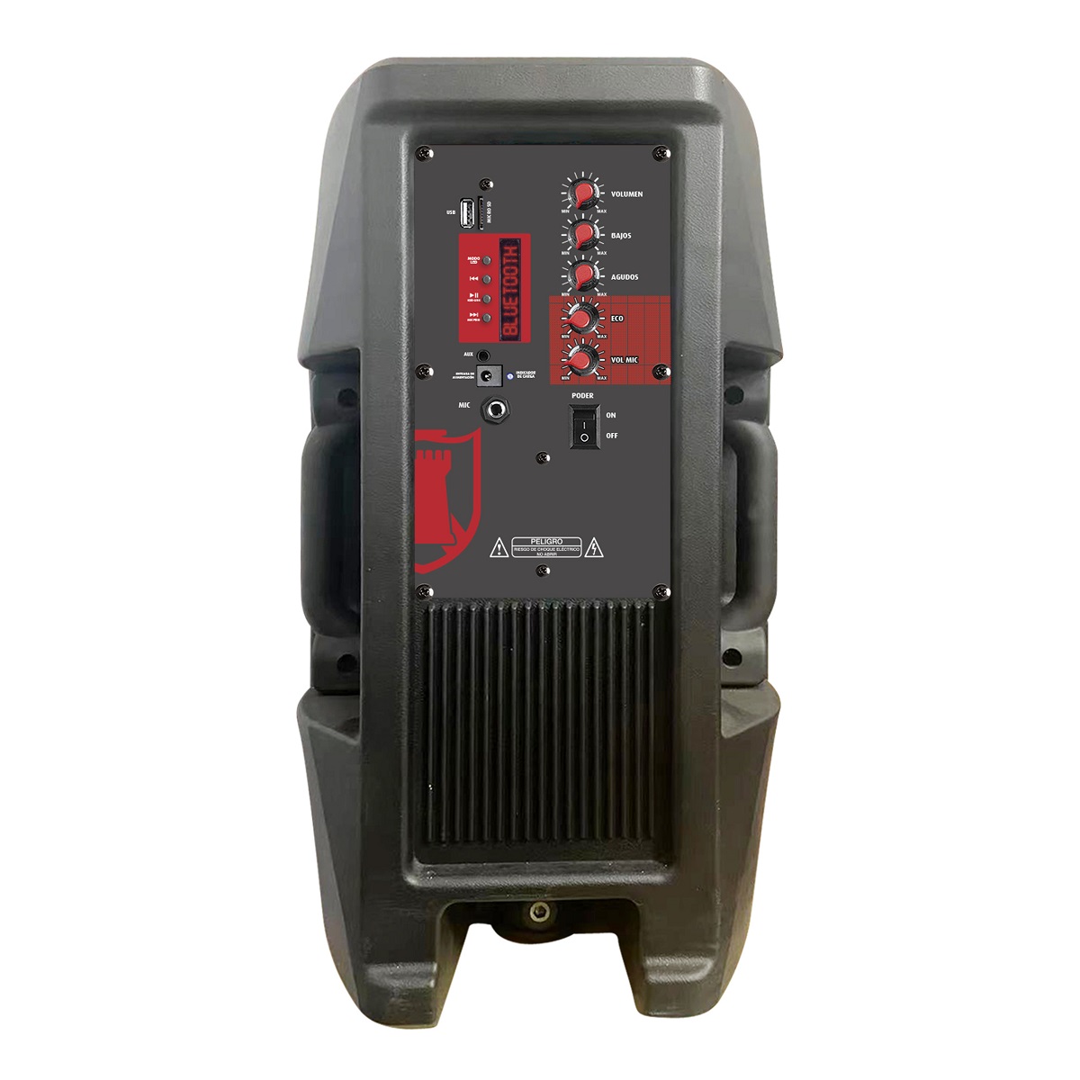 Bafle Recargable KSR 8 Pulgadas Luz Circular Luz Circular | DelSol