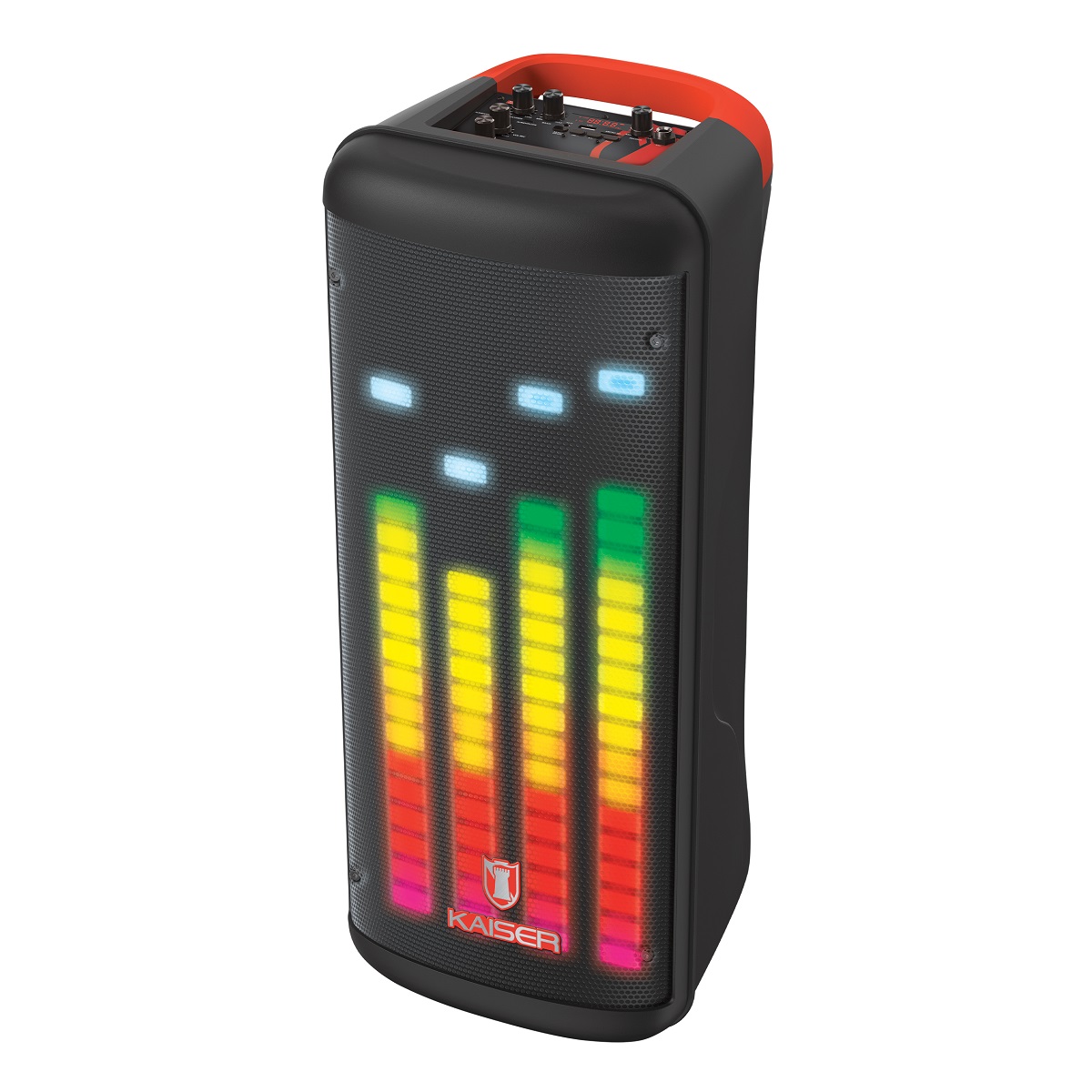 Bafle Doble Recargable KSR 2x8 Pulgadas con Luz de Ecualizador MSA 0109 ...