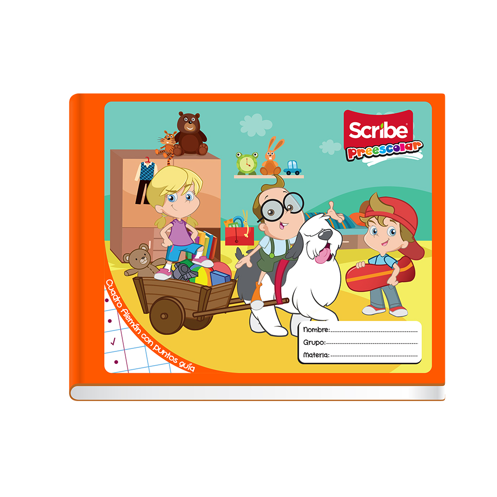 Cuaderno Italiano Scribe Kids Cosido Cuadro Alemán 100 Hojas | DelSol