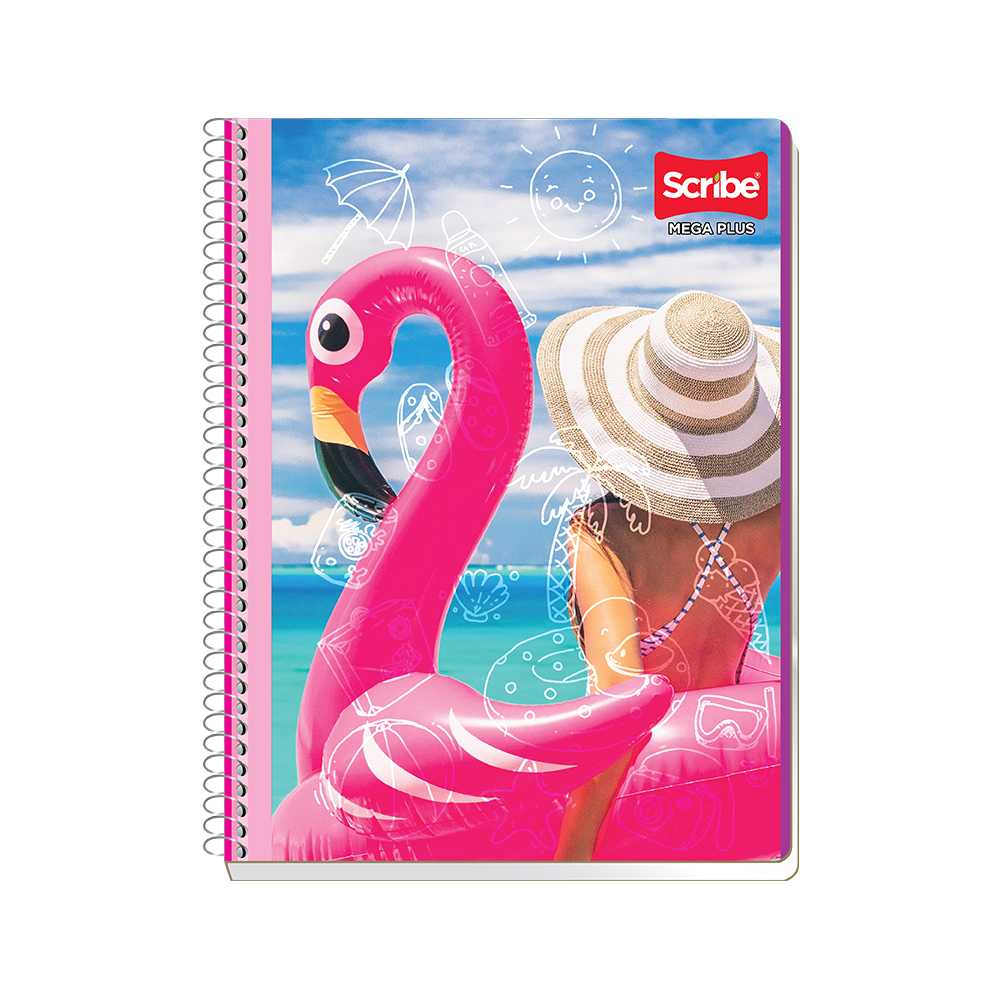 Cuaderno Profesional Scribe Mega Plus Doble Raya 100 Hojas | DelSol
