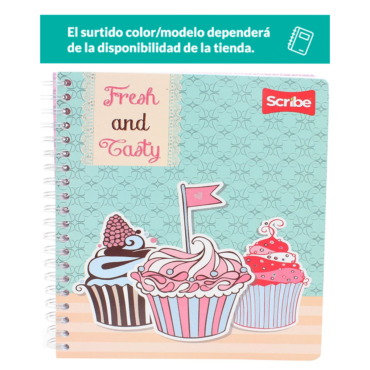 Cuaderno Profesional Scribe Sweet Cuadro Chico 100 Hojas | DelSol
