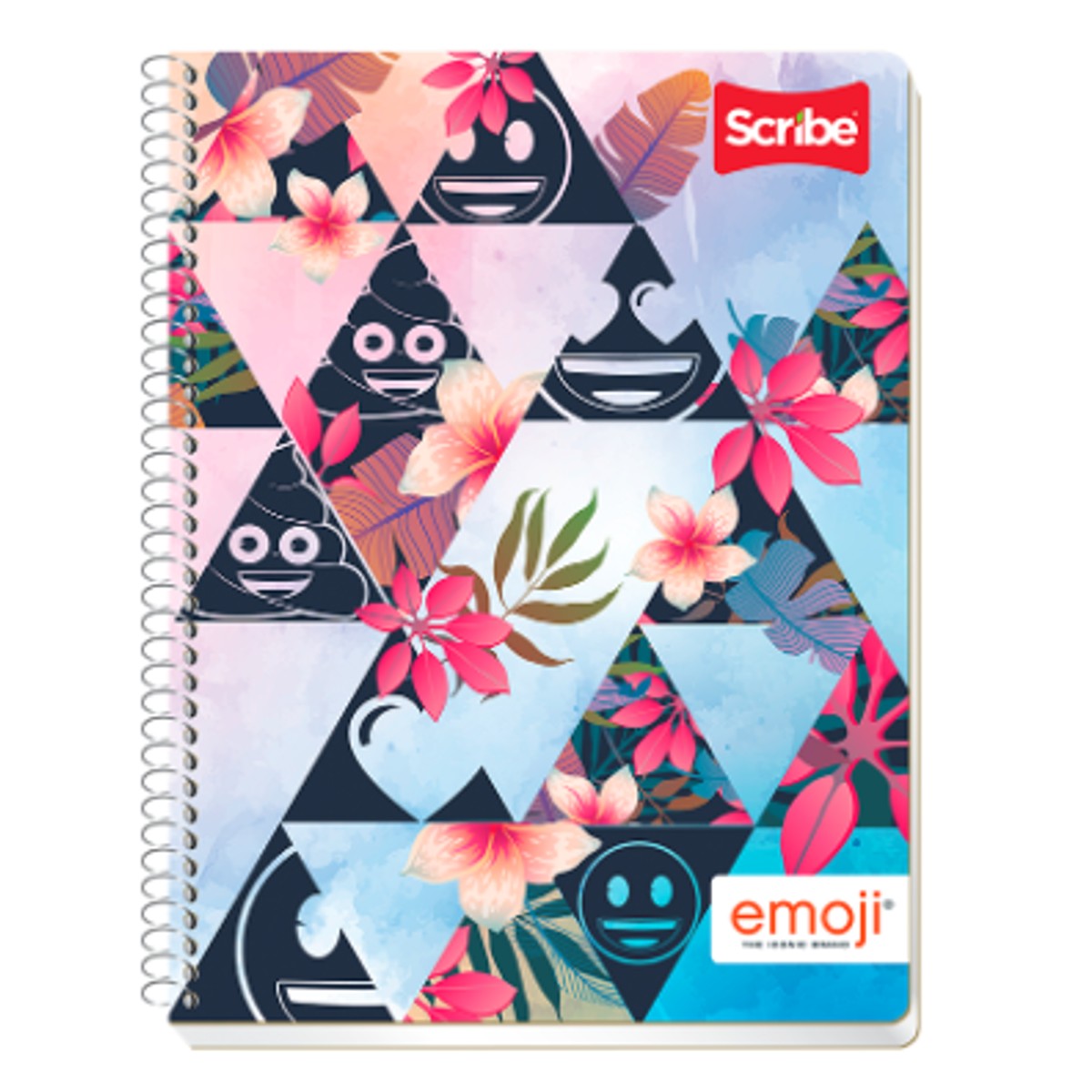 Cuaderno Profesional Acribe Emoji Espiral Rayas 100 Hojas | DelSol