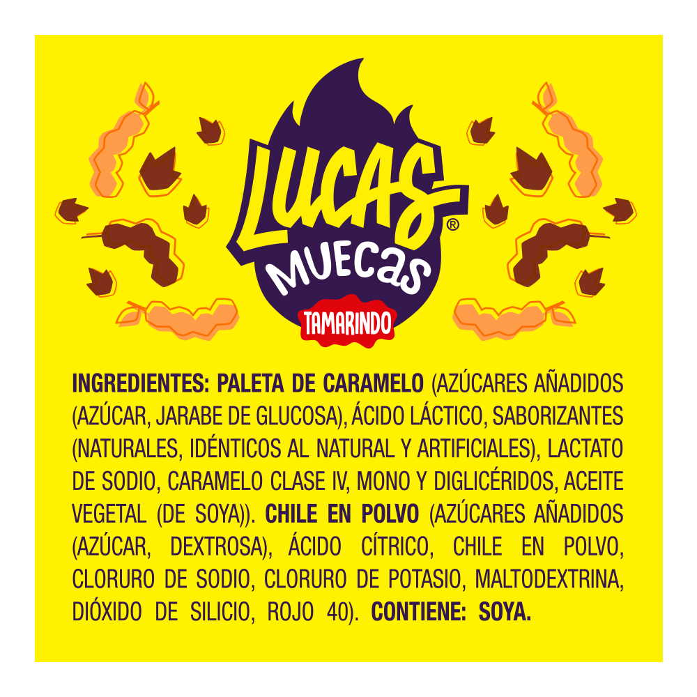 Paleta Lucas Muecas Tamarindo 24 g | DelSol