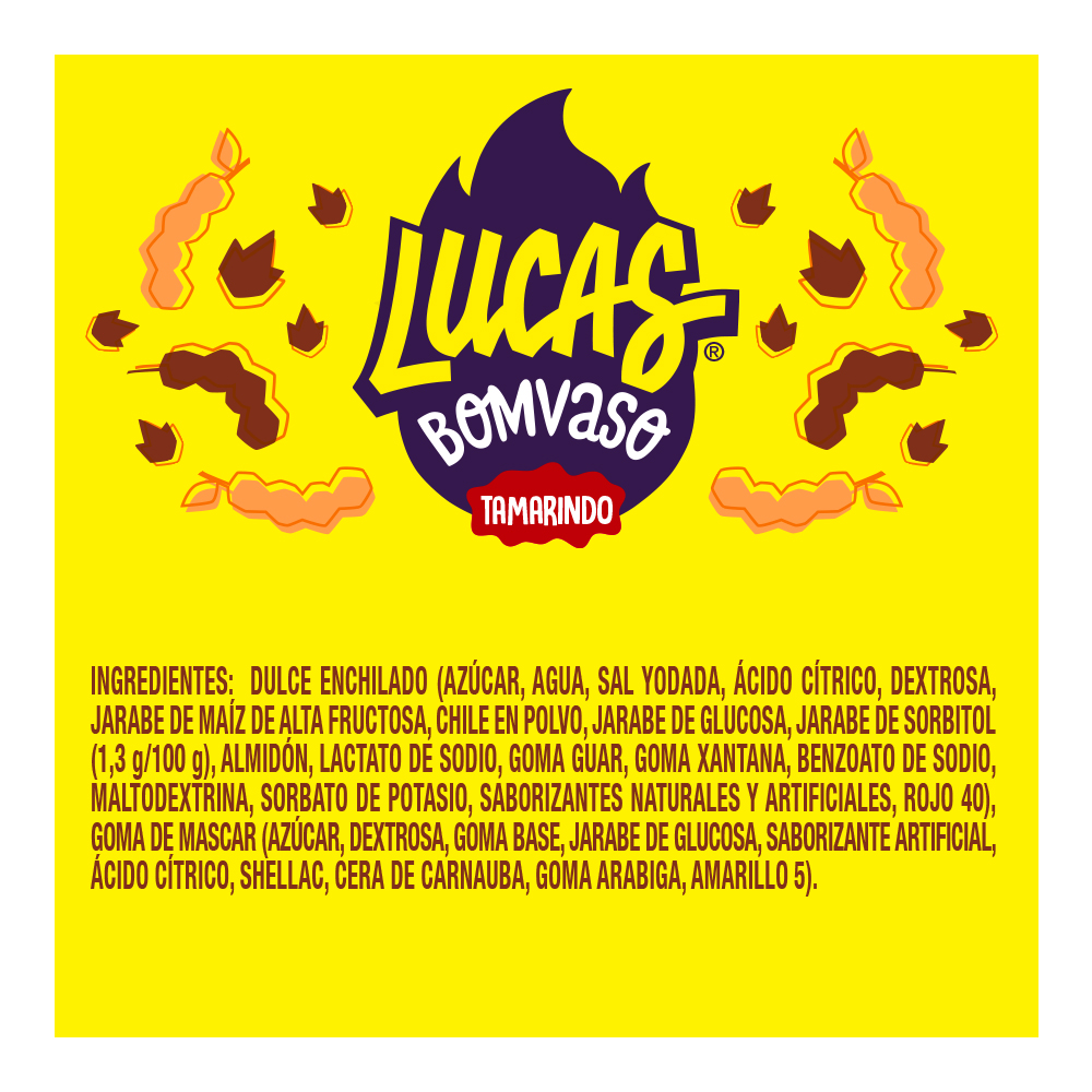 Dulce Lucas Bombazo Tamarindo 30 g | DelSol