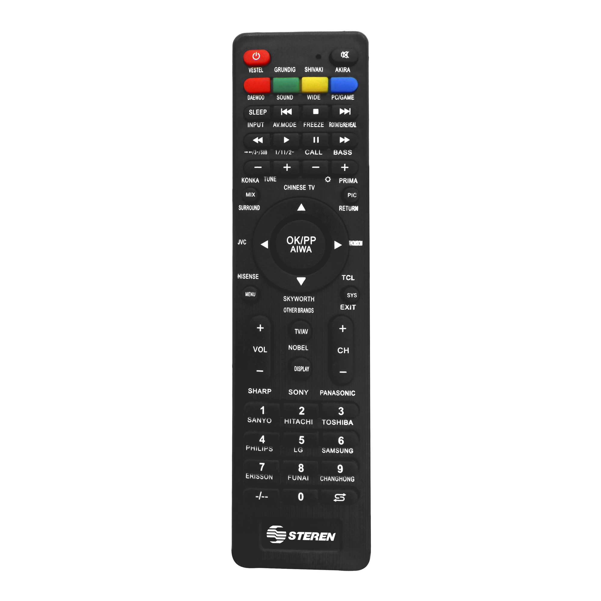 Control Remoto Universal Steren RM 1000 | DelSol