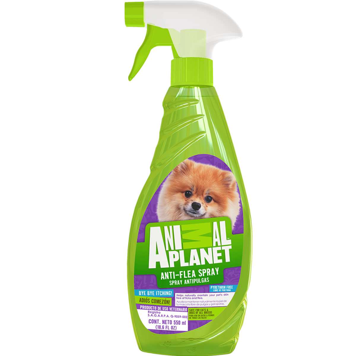 Spray Antipulgas Animal Planet para Perros y Gatos 550 ml | DelSol
